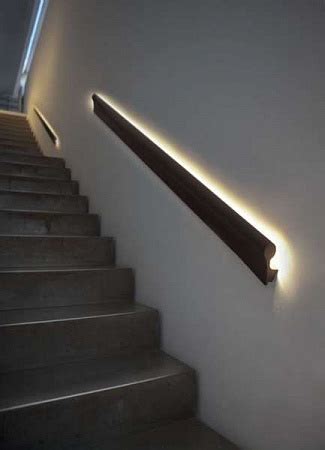 Пристенный поручень с LED подсветкой
