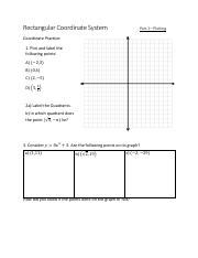 Rectangular Coordinate System Pt Pdf Rectangular Coordinate System