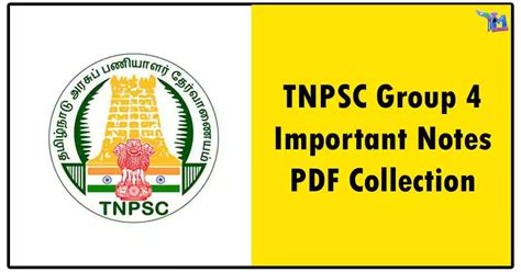 Tnpsc Group 4 Important Notes Pdf Collection