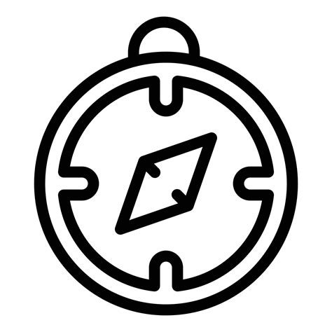 Hand Compass Icon Outline Style 15676012 Vector Art At Vecteezy