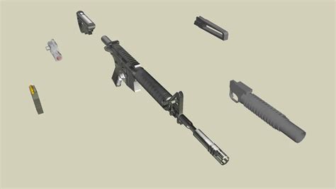 Exploded M4 3d Warehouse