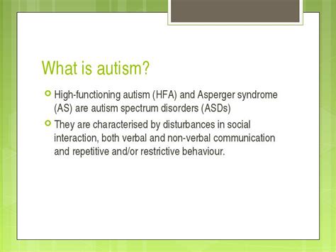 High Functioning Autism Hfa And Asperger Syndrome