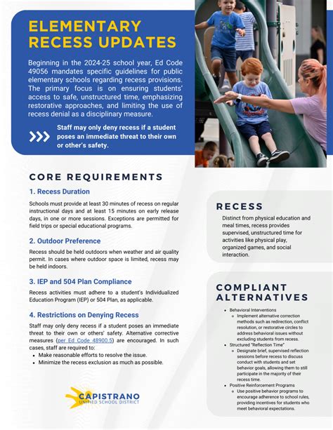 Updates To Elementary Recess Policy Cusd Insider