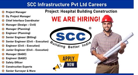 Scc Infrastructure Pvt Ltd Careers Recruitment For Multiple Positions