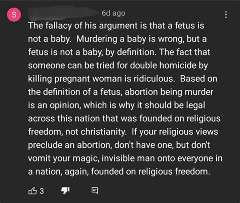 Used Their Own Semantics Argument Against Them And Then Some Rprolife