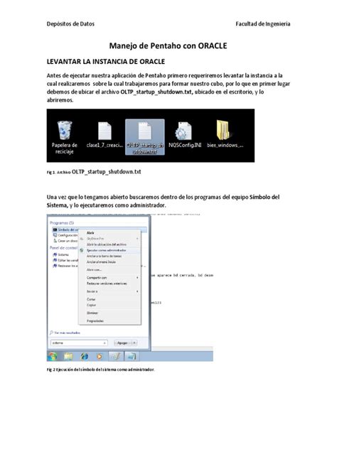 Manejo De Pentaho Con Oracle Pdf Archivo De Computadora Contraseña