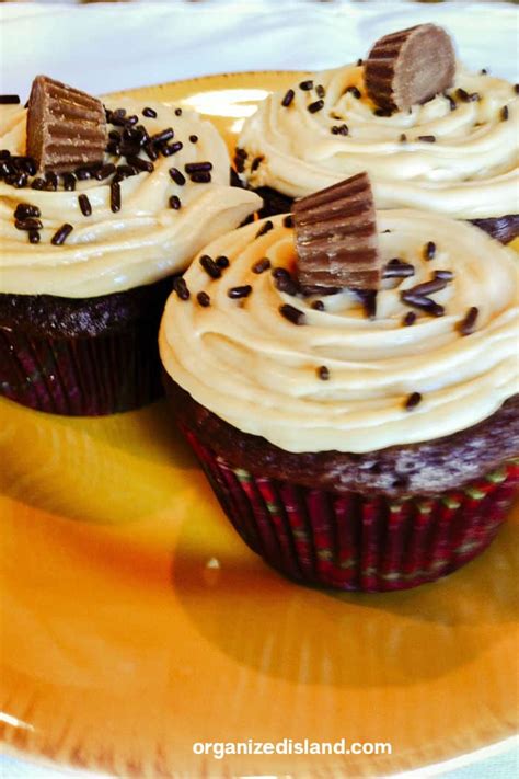 Peanut Butter Cup Cupcakes Organized Island