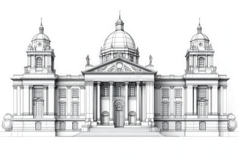 A Grand Structure Featuring Multiple Domes And Architecture Suitable For Use In Commercial Or