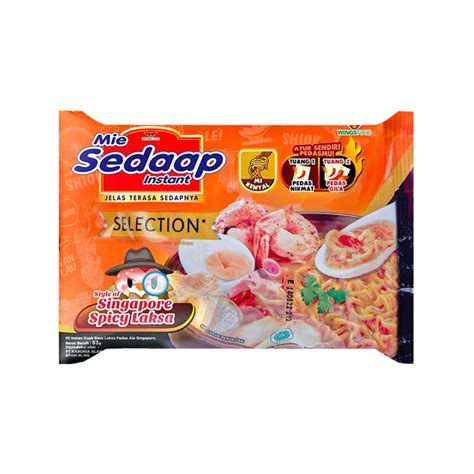 Mie Sedaap Selection Singapore Spicy Laksa Mie Instan 83gram Astro