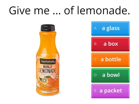 Food Containers Quiz