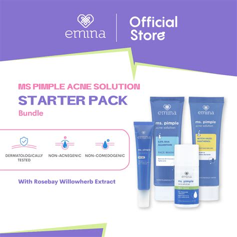 Jual Emina Ms Pimple Acne Solution Series Shopee Indonesia