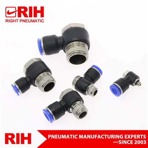 Compact Push In Fitting Ph Pneumatic Plastic Push In Fitting Male