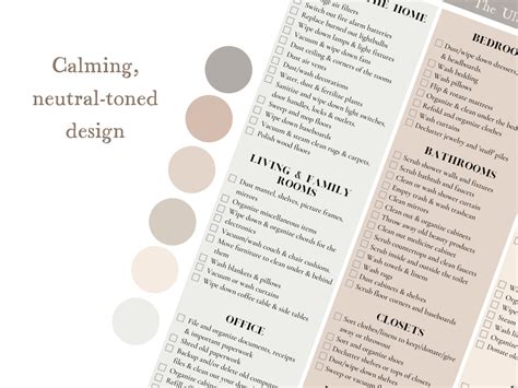Ultimate Spring Cleaning Checklist Deep Cleaning Checklist Etsy