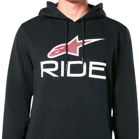 Moletom Alpinestars Ride 40 Hoodie Pretobrancovermelho Grid Motors