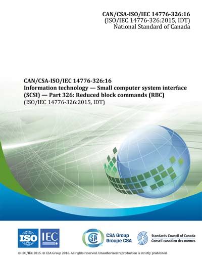 CSA ISO IEC 14776 326 16 R2021 Information Technology Small Computer System Interface