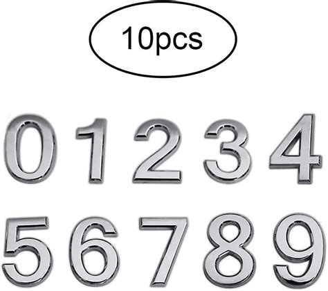 Letter Box Number Adhesive House Number 0 To 9 Address Street Number