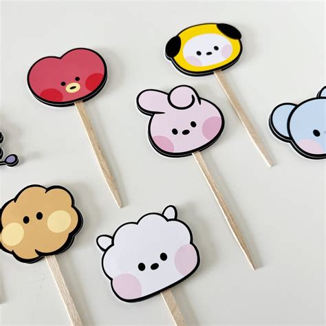 Bt Minini Cupcake Toppers Etsy