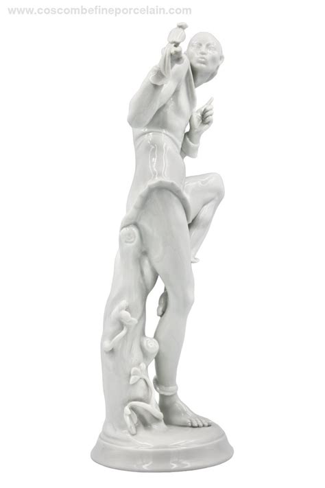 Schwarzburger Volkstedt Gustav Oppel Bird In Hand Porcelain
