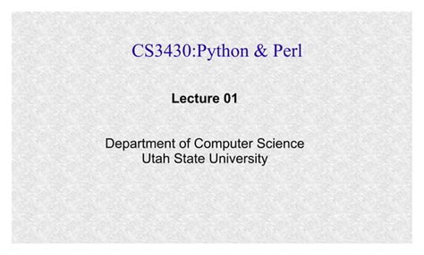 Python Lecture PPT
