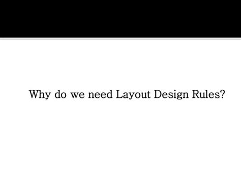 Layout And Stick Diagram Design Rules Pptx