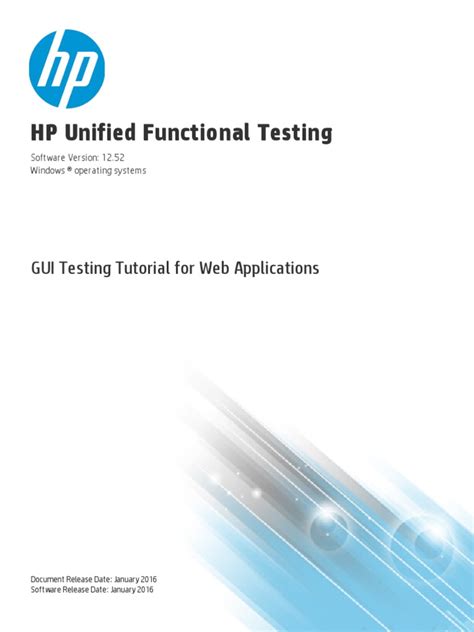 unified functional testing tutorial for gui testing pdf world wide