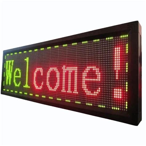 wall mounted red 25 mm running led display board input voltage 240 v