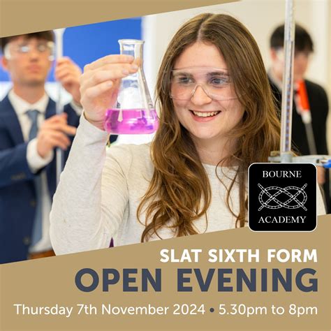 You Are Invited To The Sixth Form Open Evening At Bourne Academy Spalding Academy