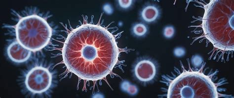 Microscopic View Of Neural Precursor Cells Illustrating Cellular