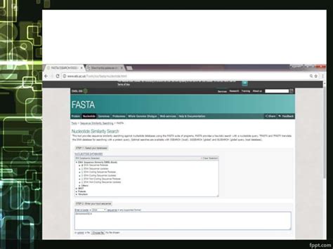 Fasta Pptx Databases Computer Software And Applications