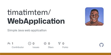 GitHub Timatimtem WebApplication Simple Java Web Application