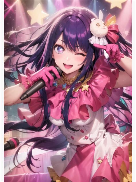 Ai Hoshino Idol Pose 3 Sticker For Sale By Dremka Redbubble