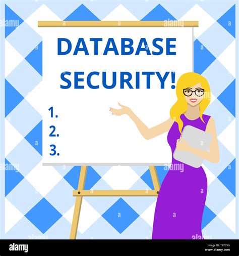 Conceptual Hand Writing Showing Database Security Concept Meaning Security Controls To Protect