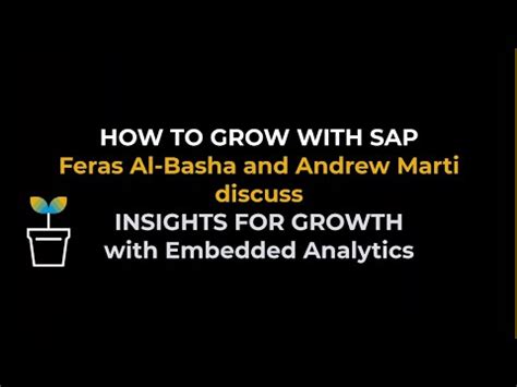 Insights For Growth With Embedded Analytics GROW With SAP The World Management