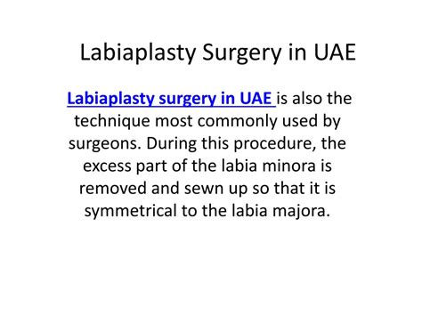 Ppt Labiaplasty Surgery In Uae Powerpoint Presentation Free Download
