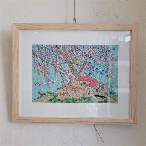 Art Piece 이왈종제주생활의중도옵셋압인판화그림서양화 On Bunjang Global Site