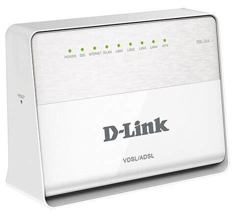 Роутер D-Link DSL-224/R1A VDSL2, белый, 2.4 ГГц купить по низкой цене с ...