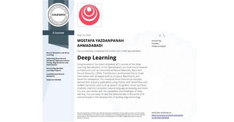mostafa yazdanpanah on linkedin deeplearning ai python nlp cnn