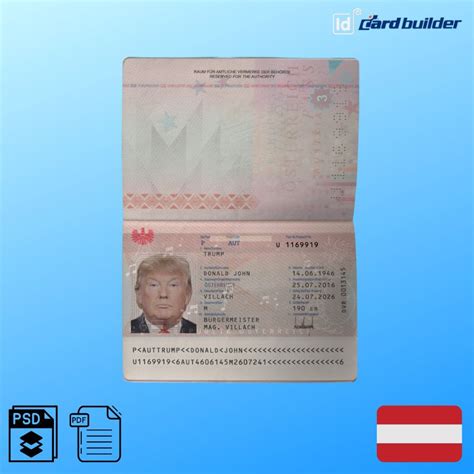 Us Passport Template