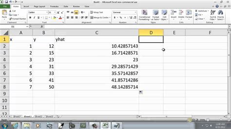Excel Sum Of The Squared Residuals YouTube