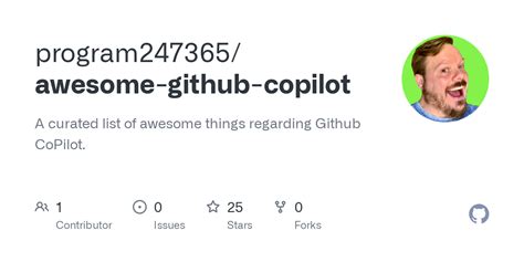Github Program247365awesome Github Copilot A Curated List Of Awesome Things Regarding Github