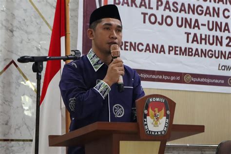 Ketua KPU Touna Visi Misi Calon Harus Relevan Dengan RPJPD Bakuat