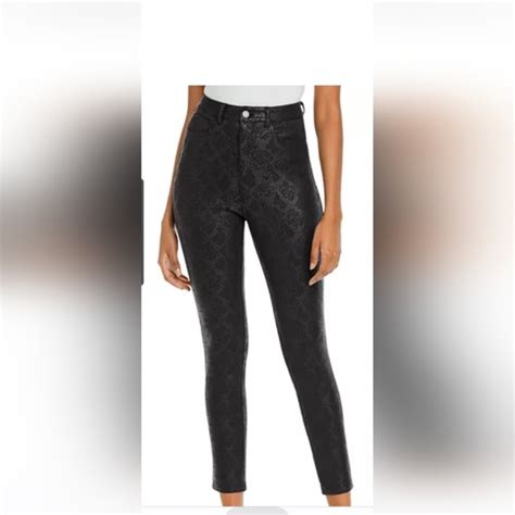 Guess Pants And Jumpsuits Nwt Guess Poison Python Coated Pants Poshmark