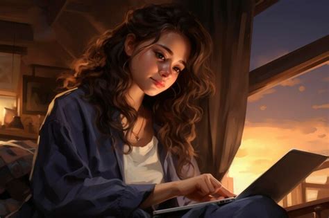 Remote Worker Premium Ai Generated Image