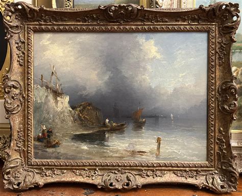 Jane Nasmyth Early 1800s Scottish Seascape After Jmw Turner By Two