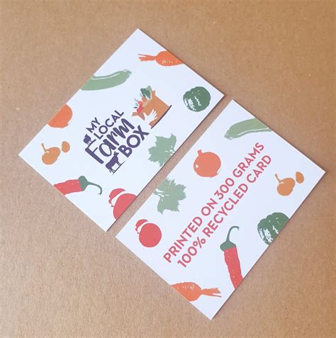 Recycled Business Cards 350gsm Express London Print Room