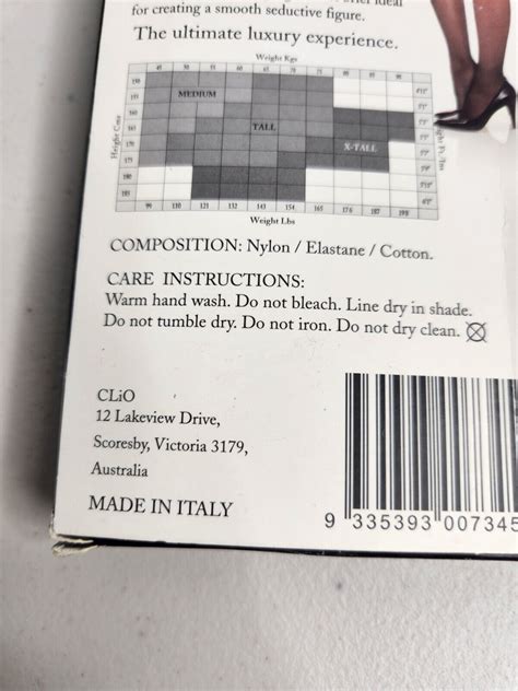 Clio Italian 15 Denier Black X Tall Seductive Shaping Pantyhose Ebay