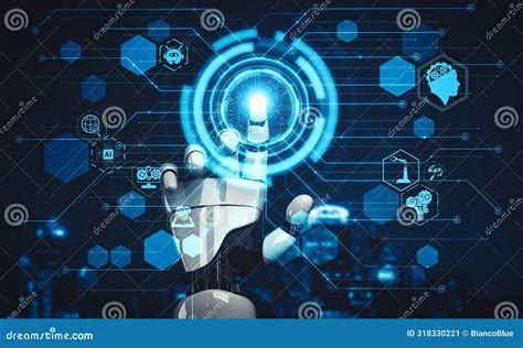 Mlp Future Artificial Intelligence And Machine Learning For Ai Droid Robot Or Cyborg Stock