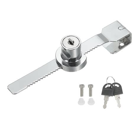 Uxcell Sliding Glass Cabinet Lock Keyed Alike Showcase Lock Chrome