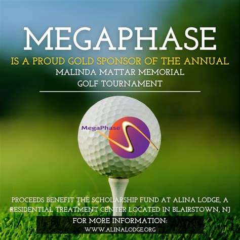 We Are A Proud Gold Sponsor The 4th Annual Malinda Mattar Memorial Golf