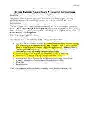Course Project Rough Draft Assignment Instructions Docx CJUS 320